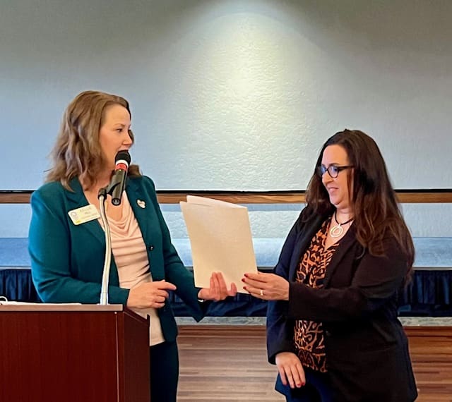 Welcome our newest club member, Angela Durant - Medford Rogue Rotary