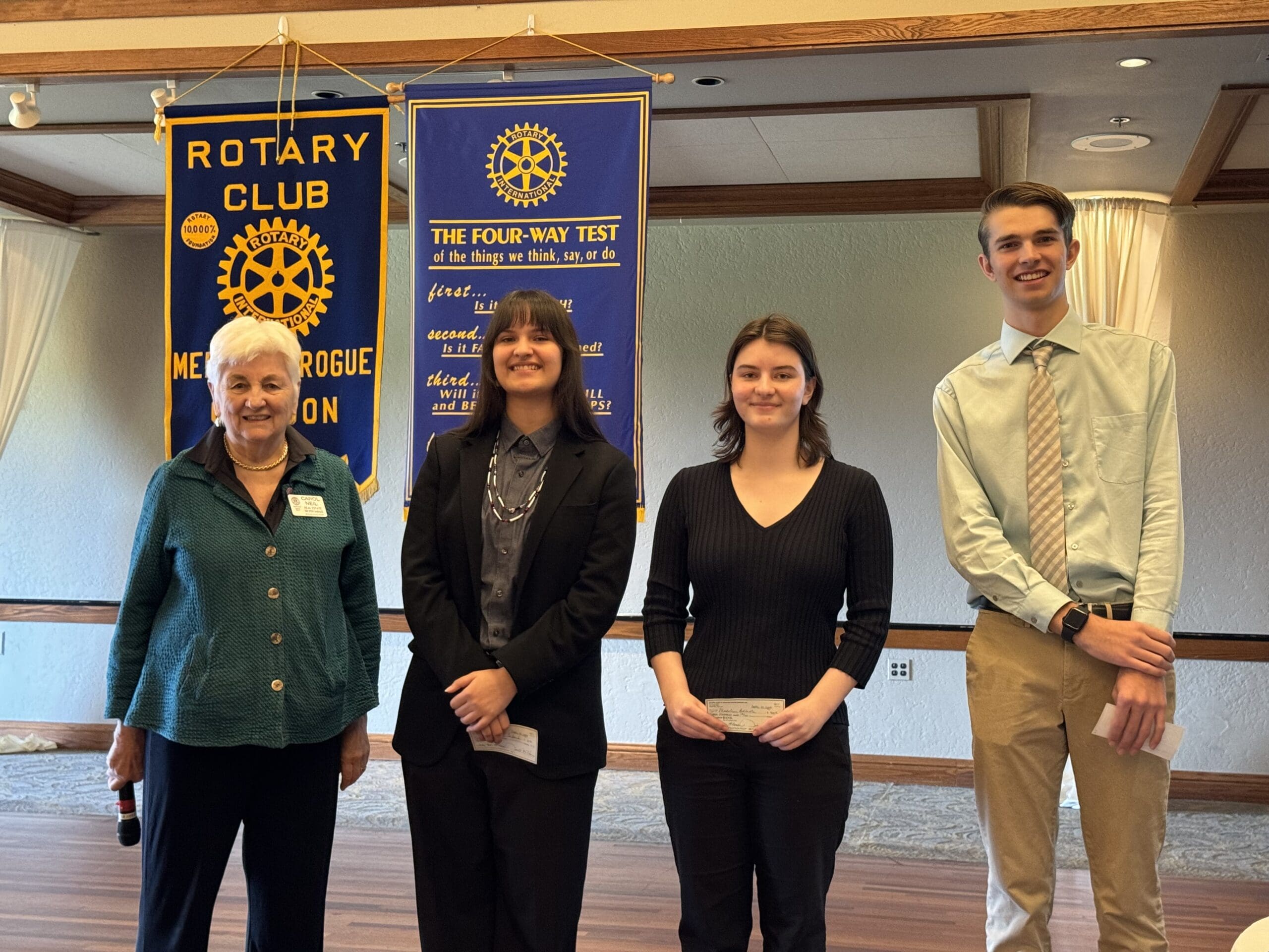 4/10/2024 -Student Speech Contest 4 way test - Medford Rogue Rotary