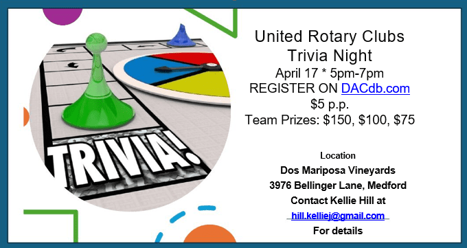 United Rotary Clubs Trivia Night - Medford Rogue Rotary