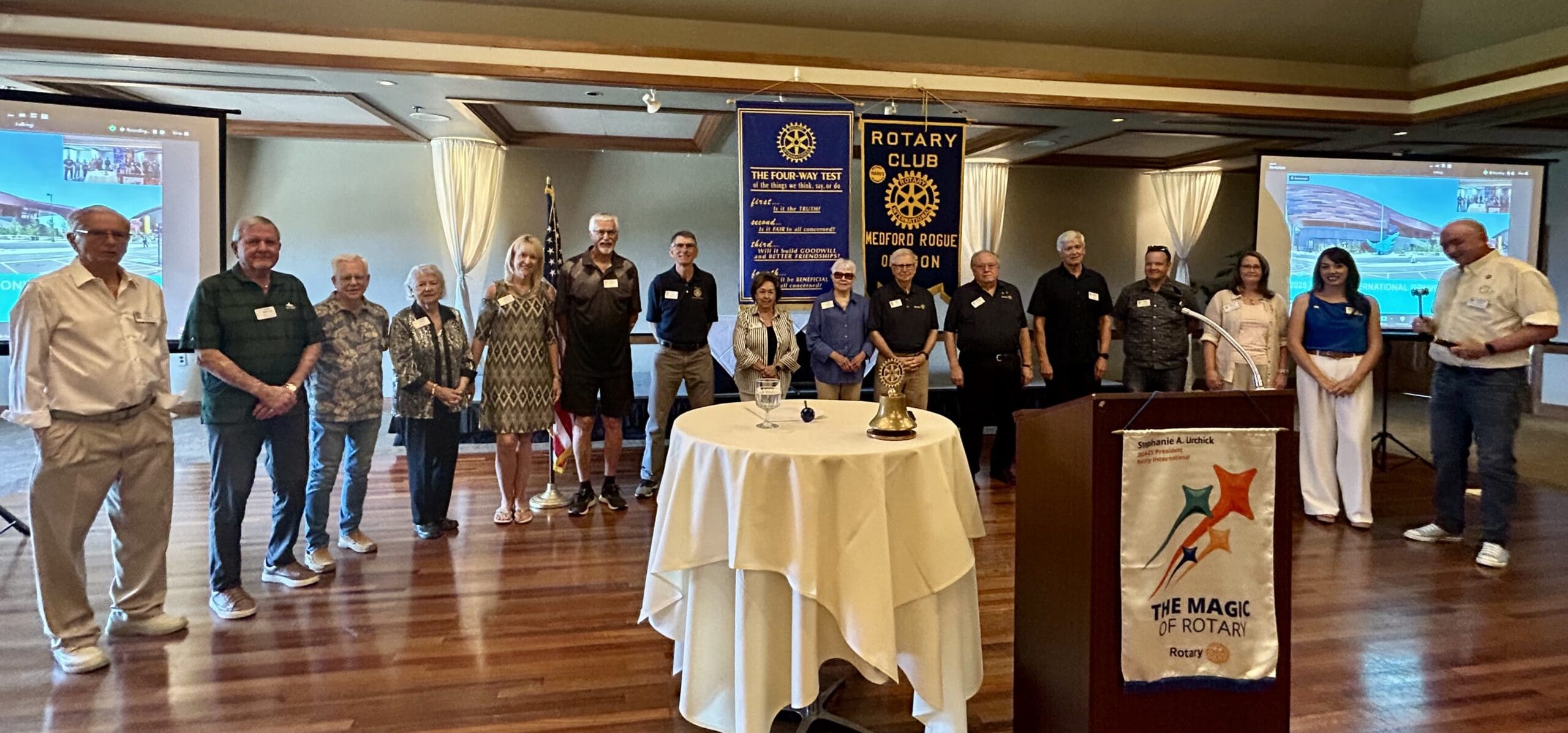 Passing of the Gavel - Medford Rogue Rotary